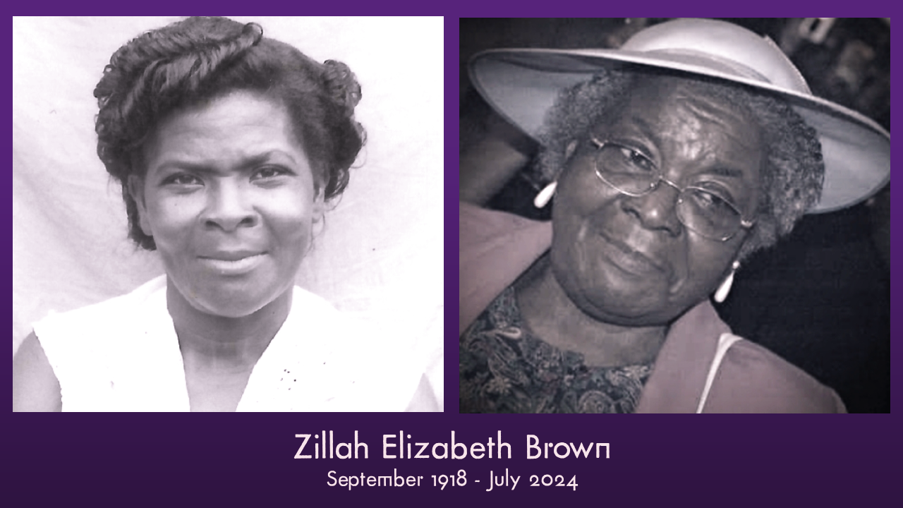 Celebrating The Life Of Zillah Elizabeth Brown - Millicent Stephenson